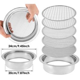 Stainless steel sieve set Ø 20cm