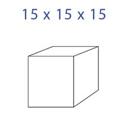 Acrylic Glass Cube 15 x 15 x 15 mm.