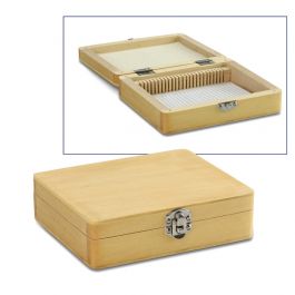 Wooden Microscope Slides Box for 25 Slides